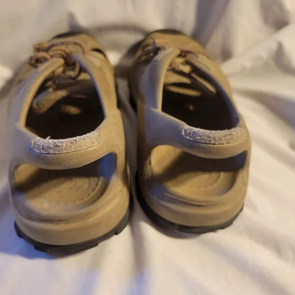 CROCS | Shoes | Crocs Taupe Bite Trailbreak Fisherman Sandal Cinch ...